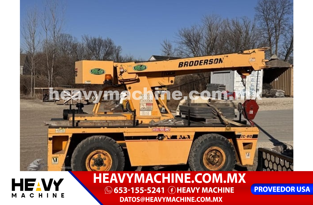 Grúa Pato 1998 BRODERSON IC80-1F en venta